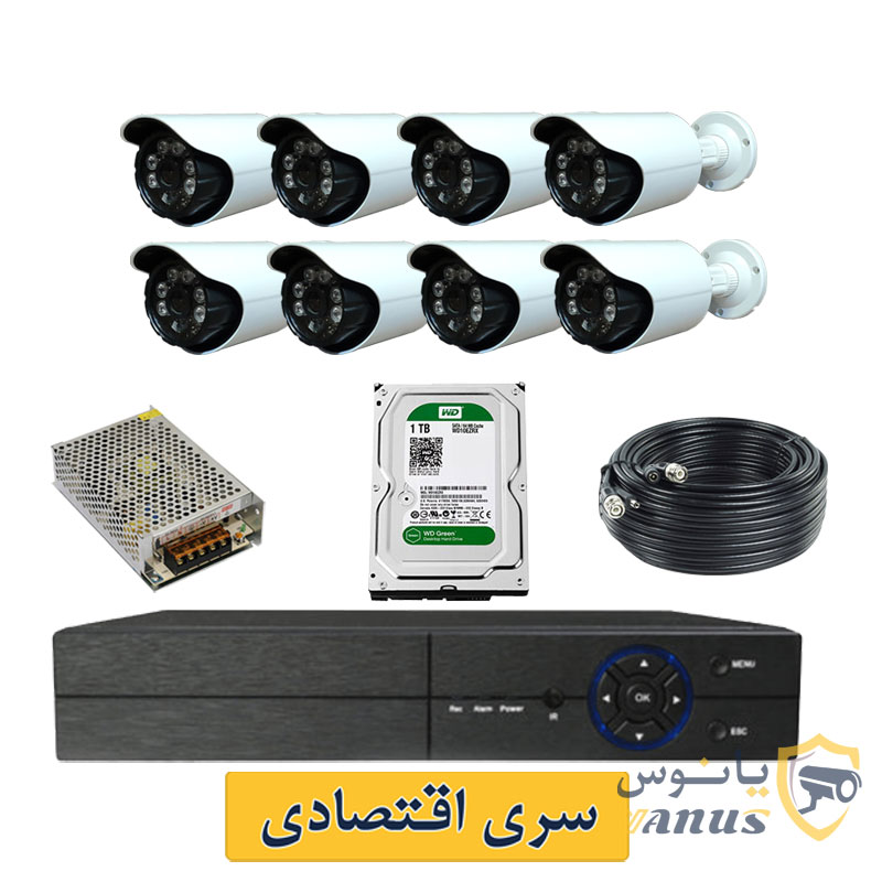 پکیج دوربین مداربسته 5 عددی مکس پاور MP-215 مشخصات، قیمت و خرید